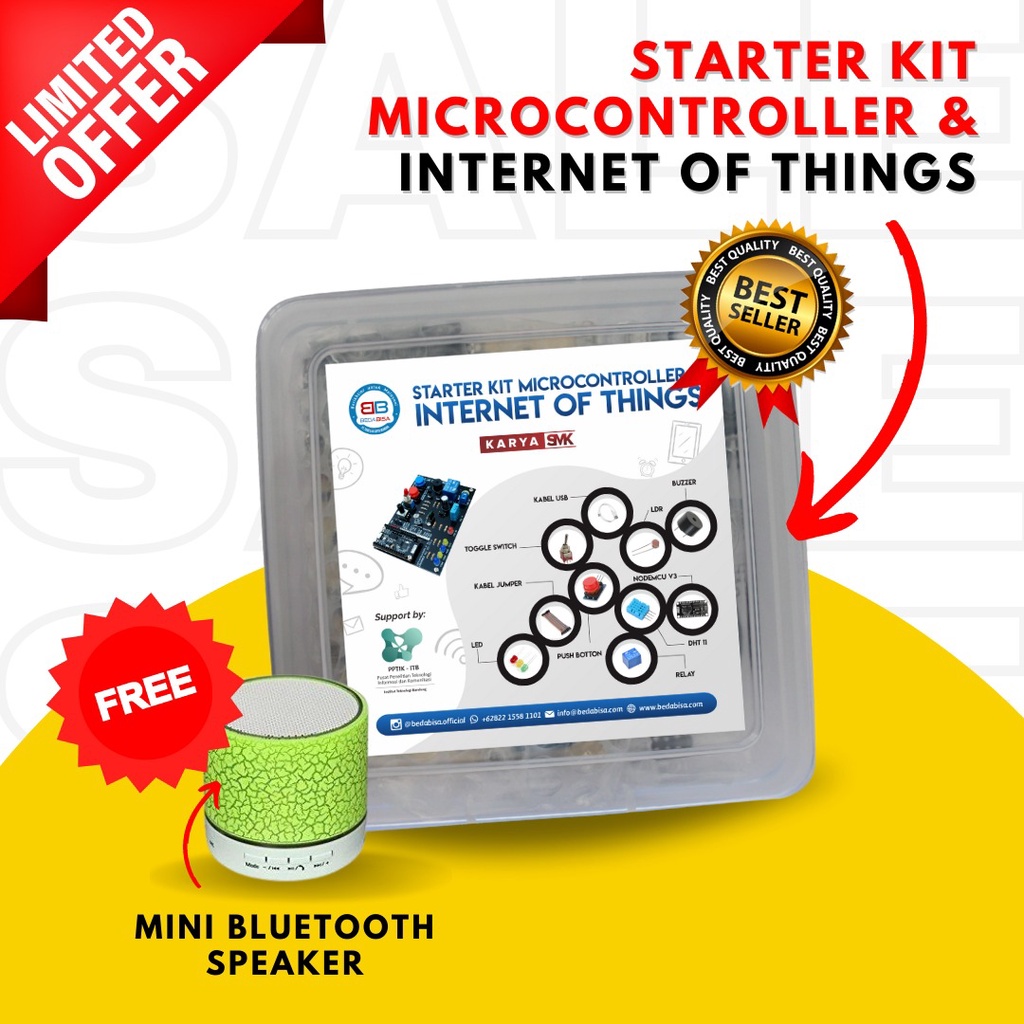 Jual STARTER KIT IOT (Microcontroller Trainer Kit dan Internet of ...