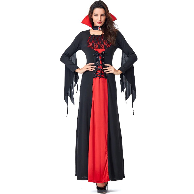Jual IMPORT VASHE Gothic Vampire Costume for Adult Women Sexy Halloween ...