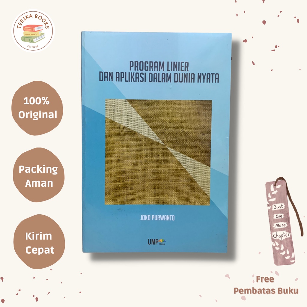 Jual BUKU ORIGINAL - Program Linier dan Aplikasi Dalam Dunia Nyata ...