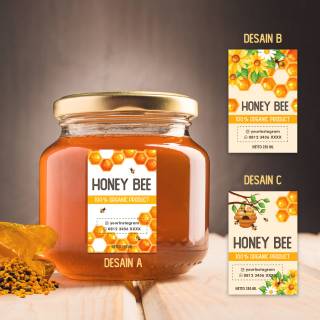 Jual Label kemasan botol madu / stiker label produk Indonesia|Shopee ...