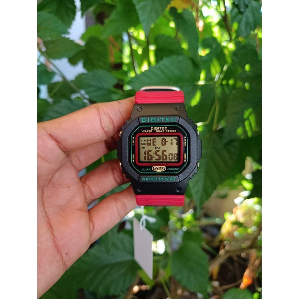 Jual jam tangan cowok Digitec Ori strap kanvas/nylon/kain DG-6034T/MDG ...