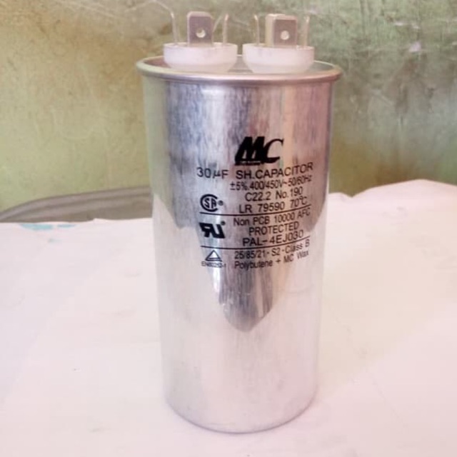 Jual Capasitor / kapasitor AC ukuran 30 uF merek MC | Shopee Indonesia
