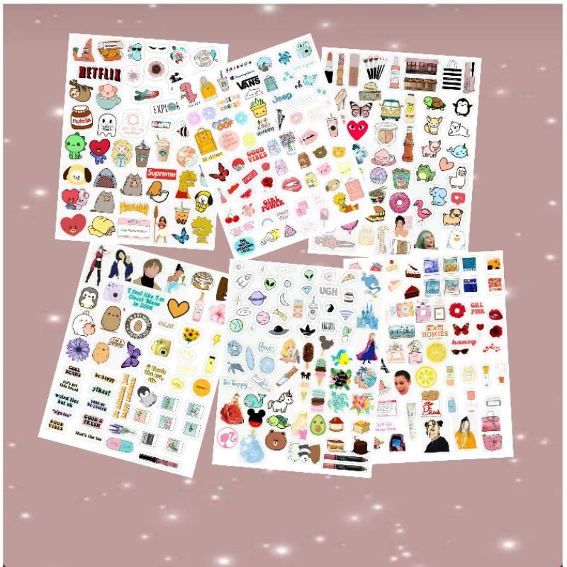Jual Aesthetic Sticker pack | Shopee Indonesia