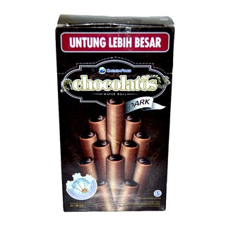 Jual Chocolatos Wafer Roll Dark Choco Wafer Coklat Panjang Rasa Dark ...