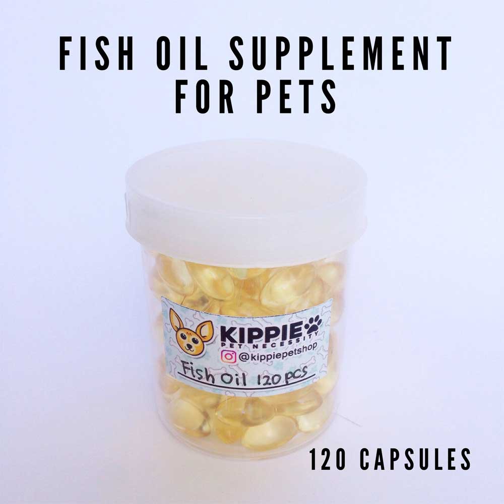 Minyak Ikan Fish Oil Vitamin Suplemen Bulu Hewan Anjing Kucing Botol ...
