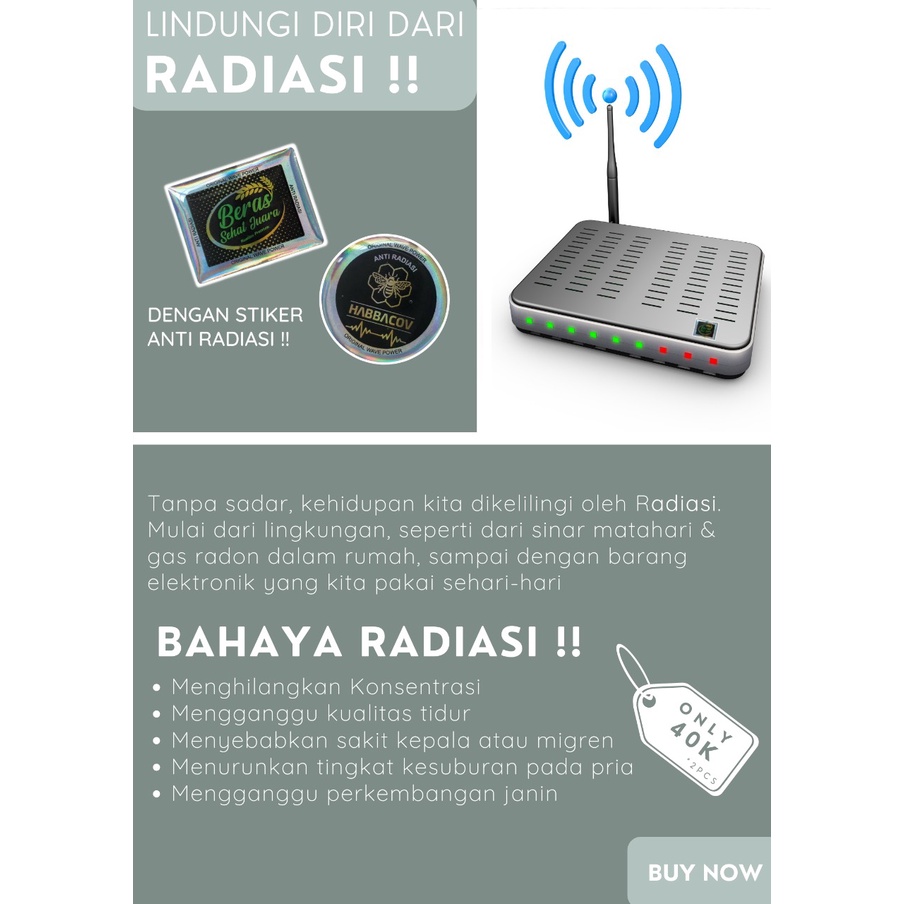 Jual STIKER ANTI RADIASI/MENGURANGI dampak negatif GELOMBANG ...