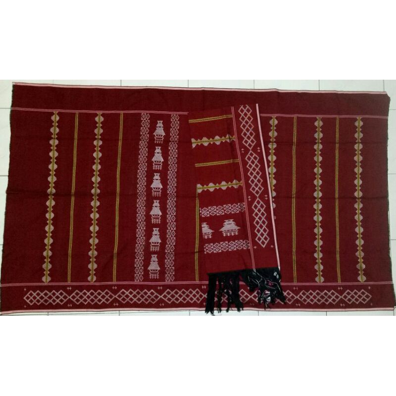 Jual Stelan motif Pengretret mix Rumah Adat | Shopee Indonesia