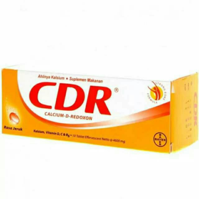 Jual CDR Kalsium 10 Tablet / 15 Tablet / Redoxon Zinc 15 Tablet / 10 ...