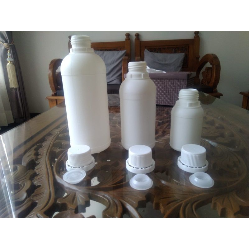 Jual botol plastik botol kimia botol putih bottle lab 500 ml 250ml 100 ...