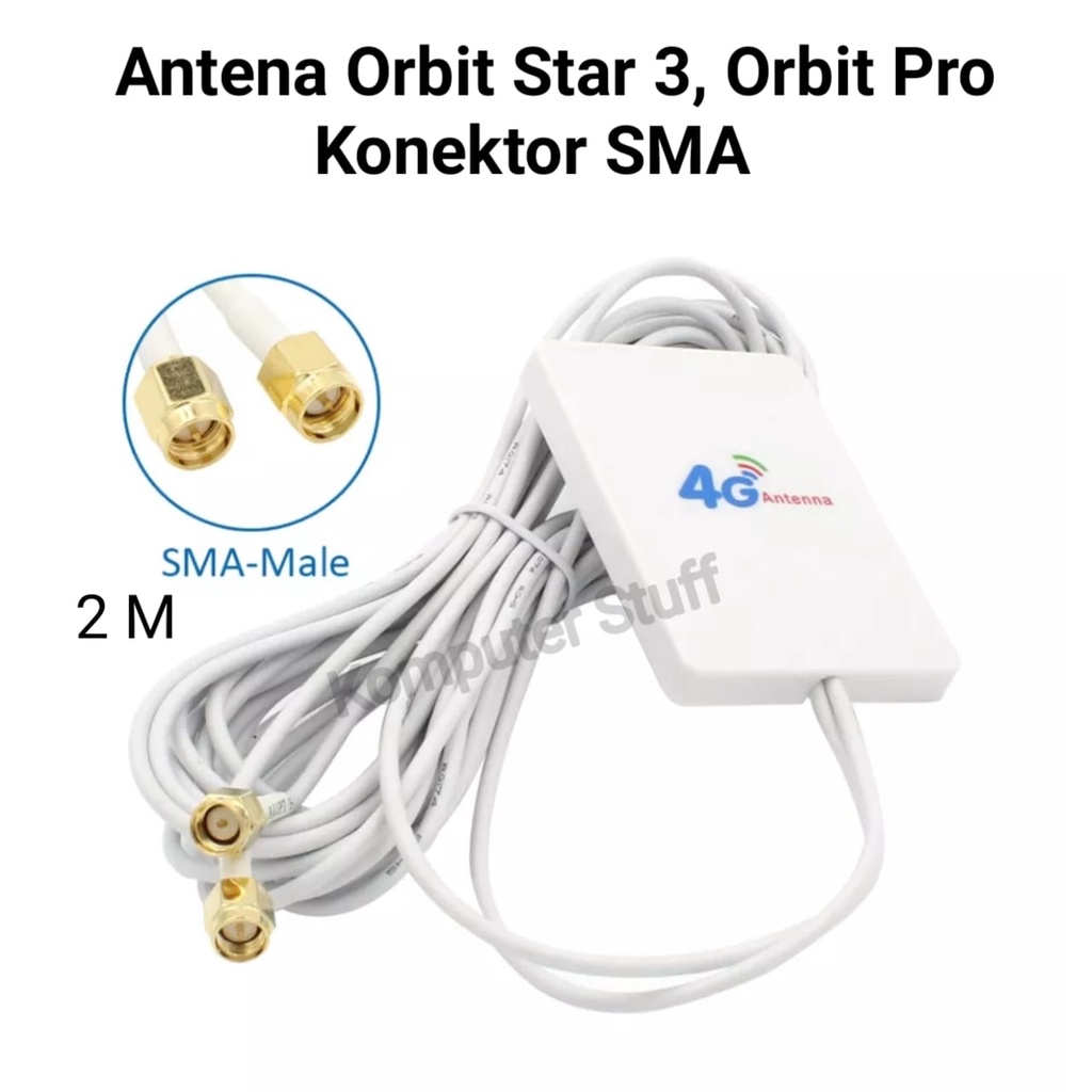Jual Antena Eksternal Modem Orbit Star 3, Orbit Pro Konektor SMA 4G LTE ...