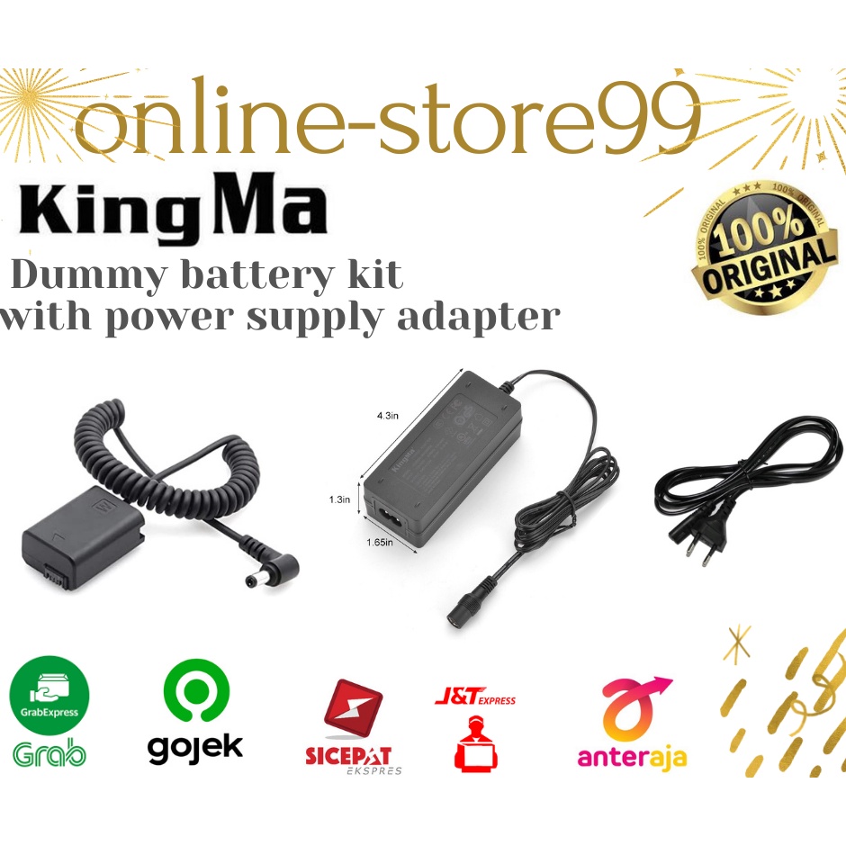 Jual KINGMA Dummy Battery kit- With AC Power Supply Adapter - DR-FW50 ...