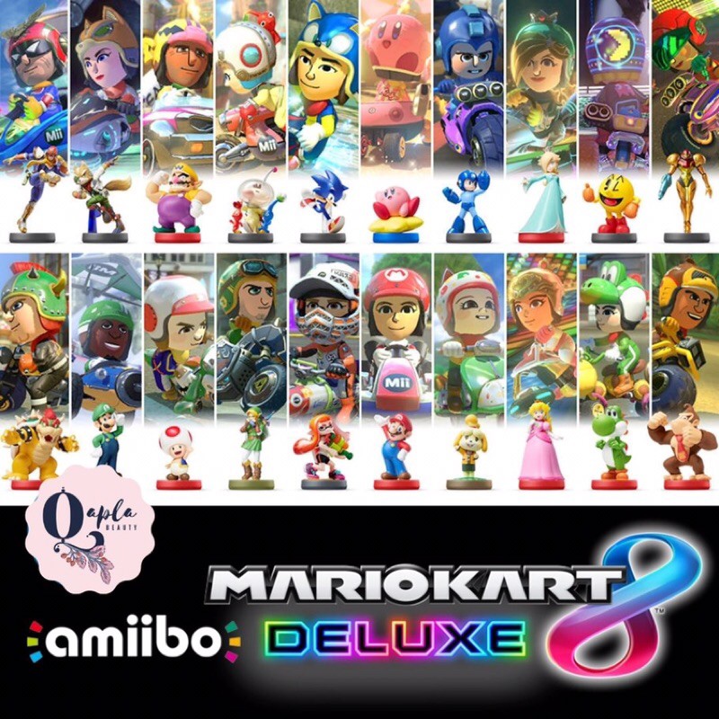 Jual Amiibo Card Mario Kart Deluxe 8 Clone Full Set (20 pcs card ...