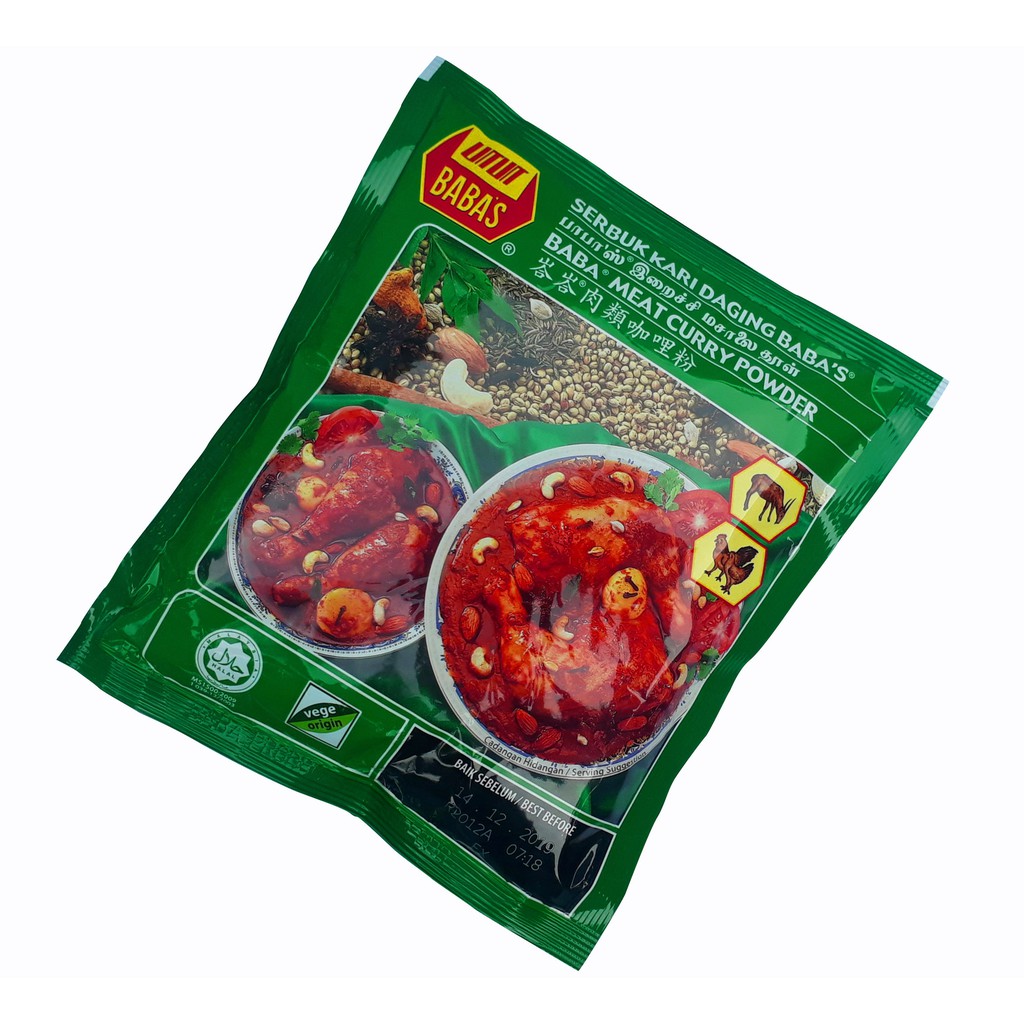 Baba's Curry Powder|babas kari| Bumbu kari India untuk daging | Shopee ...