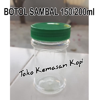 Jual 150ml/200ml BOTOL SAMBAL PLASTIK ISI 10PCS TOPLES SAMBEL LADA+FOIL ...