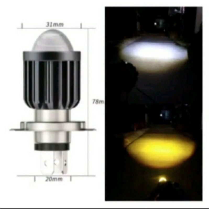 Jual Lampu LED Utama Motor H4 Laser D2 AC DC | Shopee Indonesia