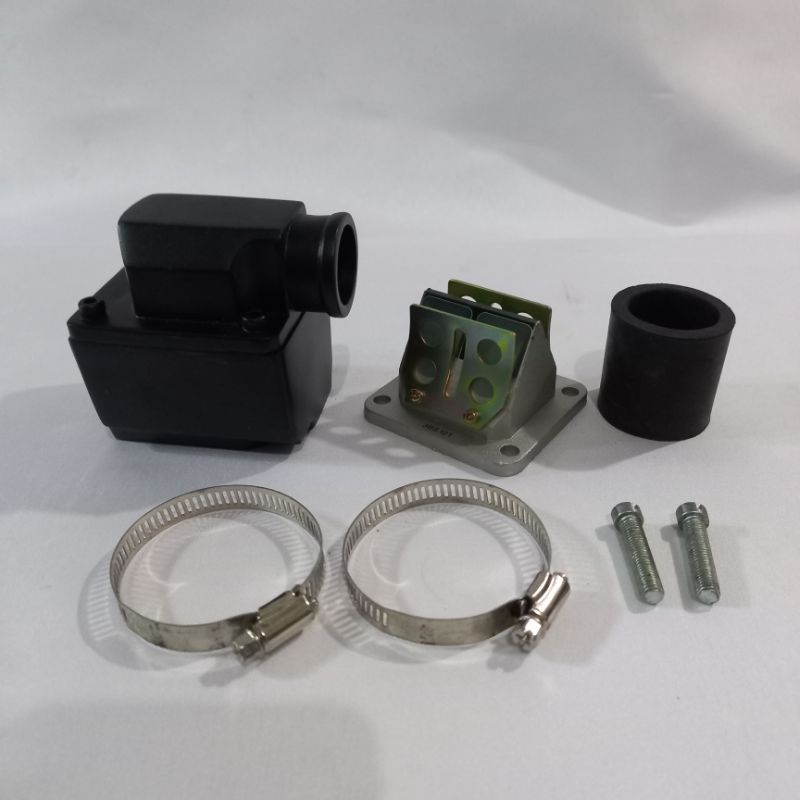 Jual MANIPOL VESPA SUSUN 2 BLACK intake membran manifold carbu karet ...