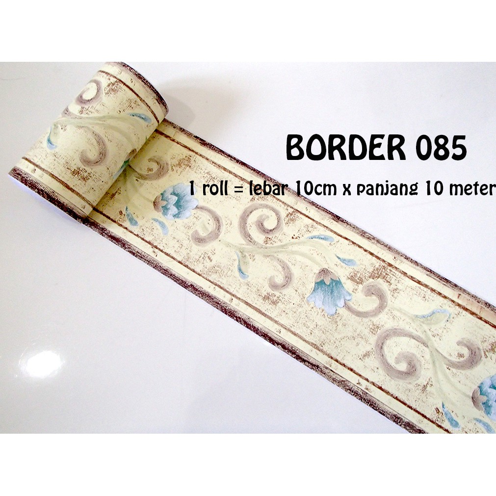 WALLBORDER WALLPAPER BORDER LIST BORDER STICKER 085 (10cm X Panjang ...