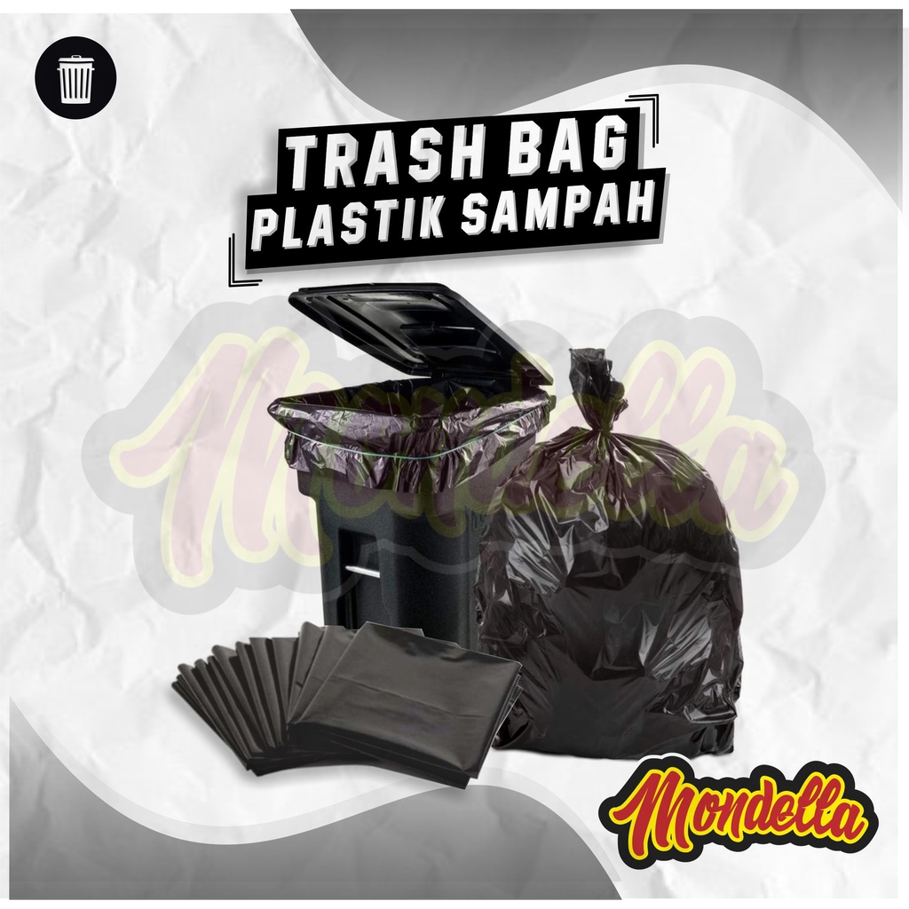 Jual [ 1 PCS ] Kantong Plastik Sampah Kantong Kresek Sampah Trash Bag Hitam Besar Kuat Bermacam ...