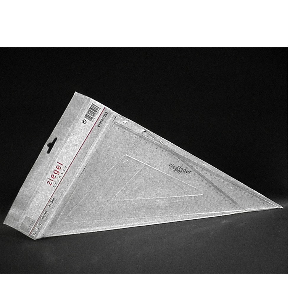 PENGGARIS SEGITIGA ZIEGEL ROTRING / SEGITIGA BESAR NO 12 23CM/33CM ...