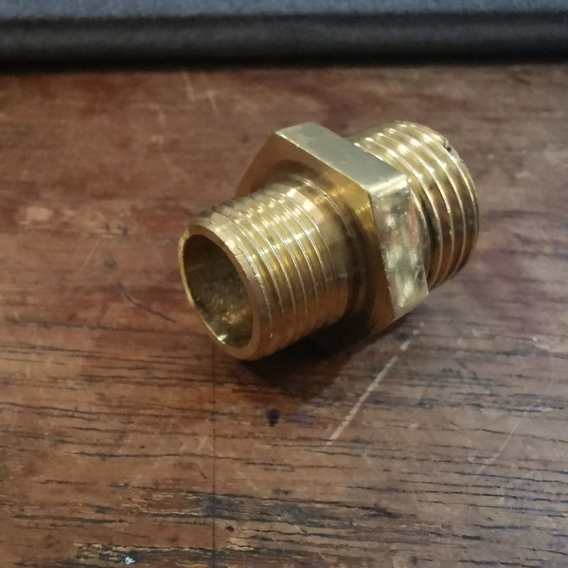 Jual Double Nepel 3/8" x 1/2" - Double Naple Napple 3/8 Inch 1/2 Inch | Shopee Indonesia