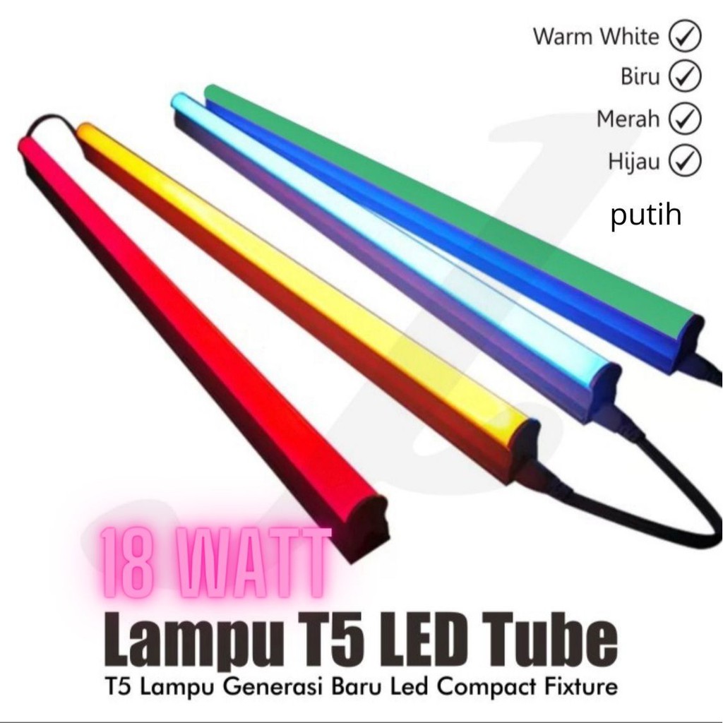 Lampu TL Neon T5 LED 18W 120cm Tube Warna Warni | Shopee Indonesia