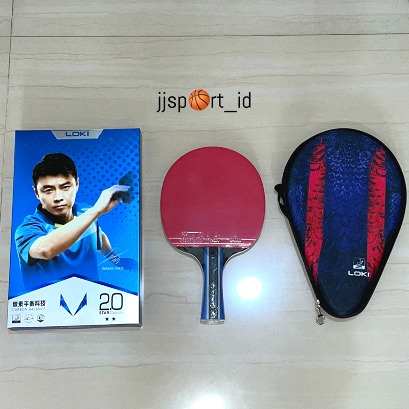 Jual Bet Pingpong Bat Tenis Meja Bat Pingpong LOKI 2star Carbon ORIGINAL | Shopee Indonesia