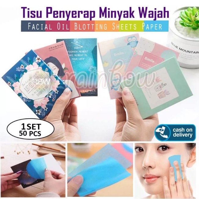 Jual Tissue Minyak Wajah - Tisu Tissu Kertas Penyerap Minyak Muka - Oil ...