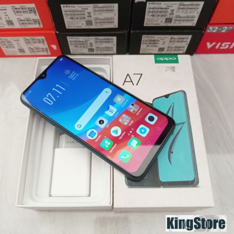 Jual HP OPPO F7 & A7 4/64 fullset - second original - hp seken - hp ...