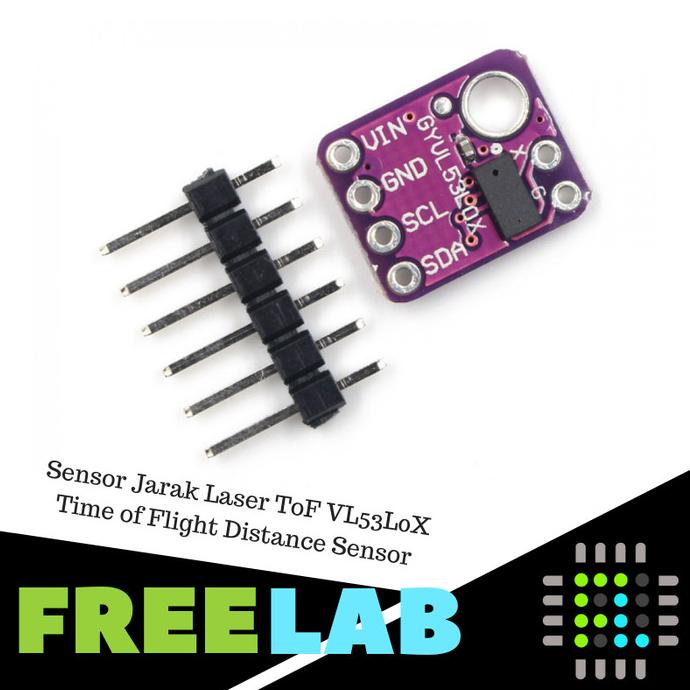 Jual SENSOR JARAK LASER TOF GY-53 VL53L0X TIME OF FLIGHT DISTANCE ...