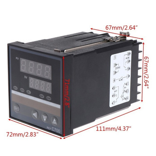 Jual PID Rex RKG C900 Rex-C900 Output Relay 220V AC 0-400C 400C 96x96mm + K Type Thermocouple ...