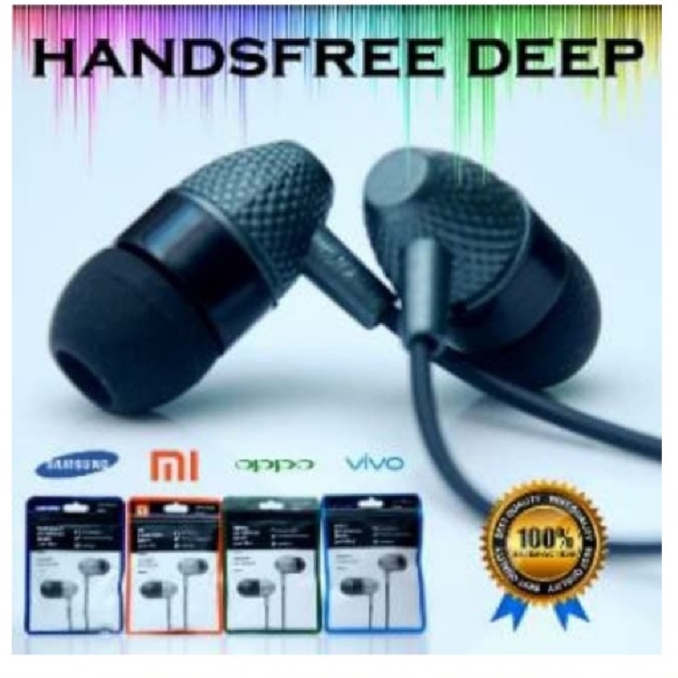 Jual Headset Handsfree Merk Branded Ultra Deep Microphone Bisa Telepon ...