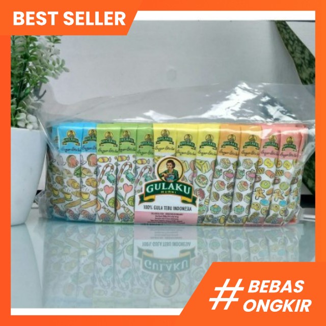 Jual Gulaku Sticks - Gula Stik 125 sachet @ 8 gr (exp date Agustus 2024 ...