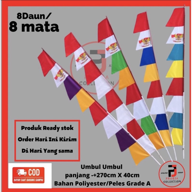 Jual Bendera Umbul - Umbul Merah Putih dan Warna Warni | Shopee Indonesia