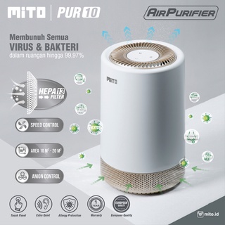 Jual Mito Air Purifier 10 Alat Pembersih Udara with HEPA13 Filter, Sinar UV-C, Alergy Protection ...