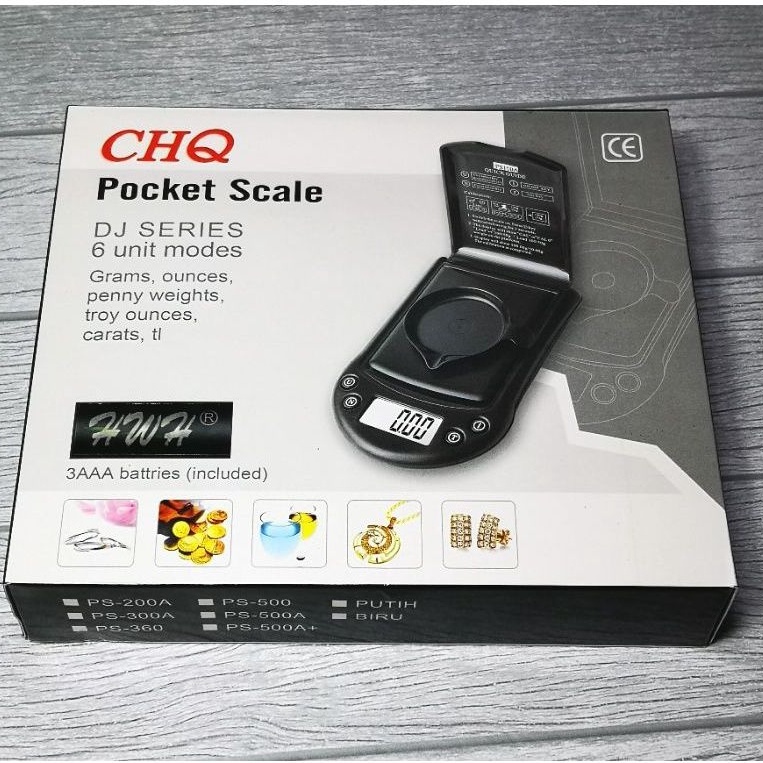 Jual CHQ Pocket Scale 0,01 Timbangan Emas Batu Digital Original / Lampu ...