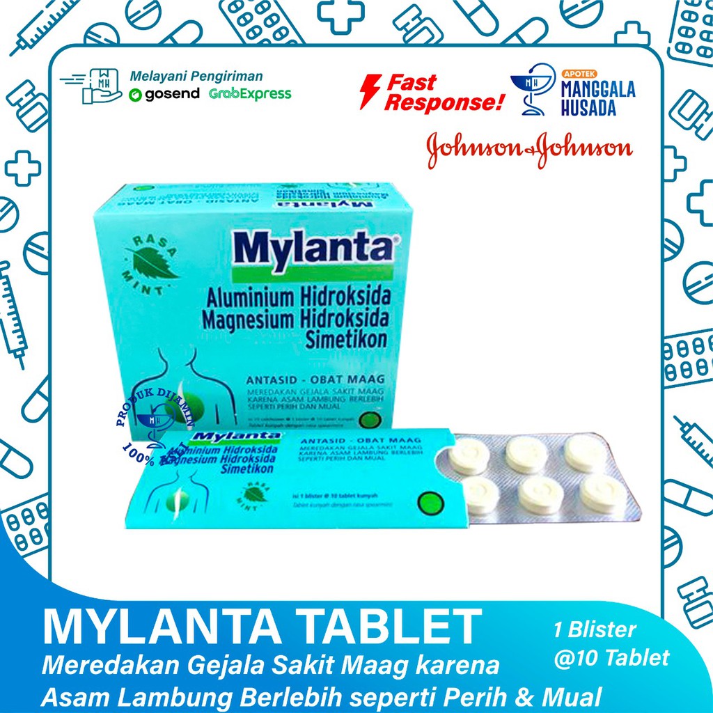 Jual MYLANTA TABLET 1 BLISTER @ 10 TABLET | Shopee Indonesia