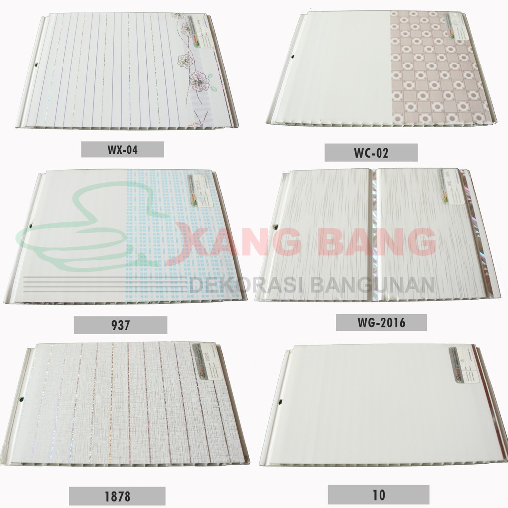 Jual PLAFON PVC 8MM TEBAL MOTIF DAN NAT PUTIH POLOS Indonesia|Shopee ...