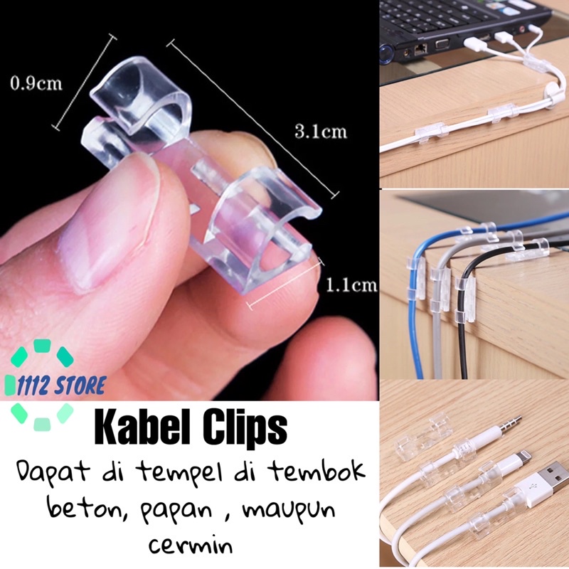 Clips Kabel -klip kabel- klem kabel - Perapih Kabel - Kuat,Tahan Panas ...