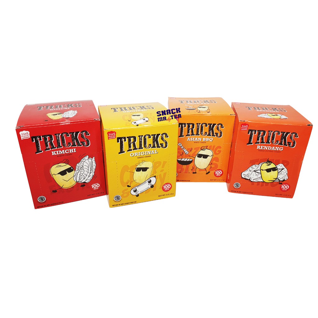 Tricks Biskuit Kentang Potato Baked Chips - Netto 10 pc x 20gr | Shopee ...