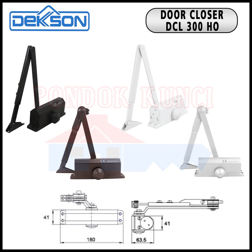 Jual Door Closer Dekson dcl 300 HO Penutup Pintu Otomatis Dekkson Hold ...