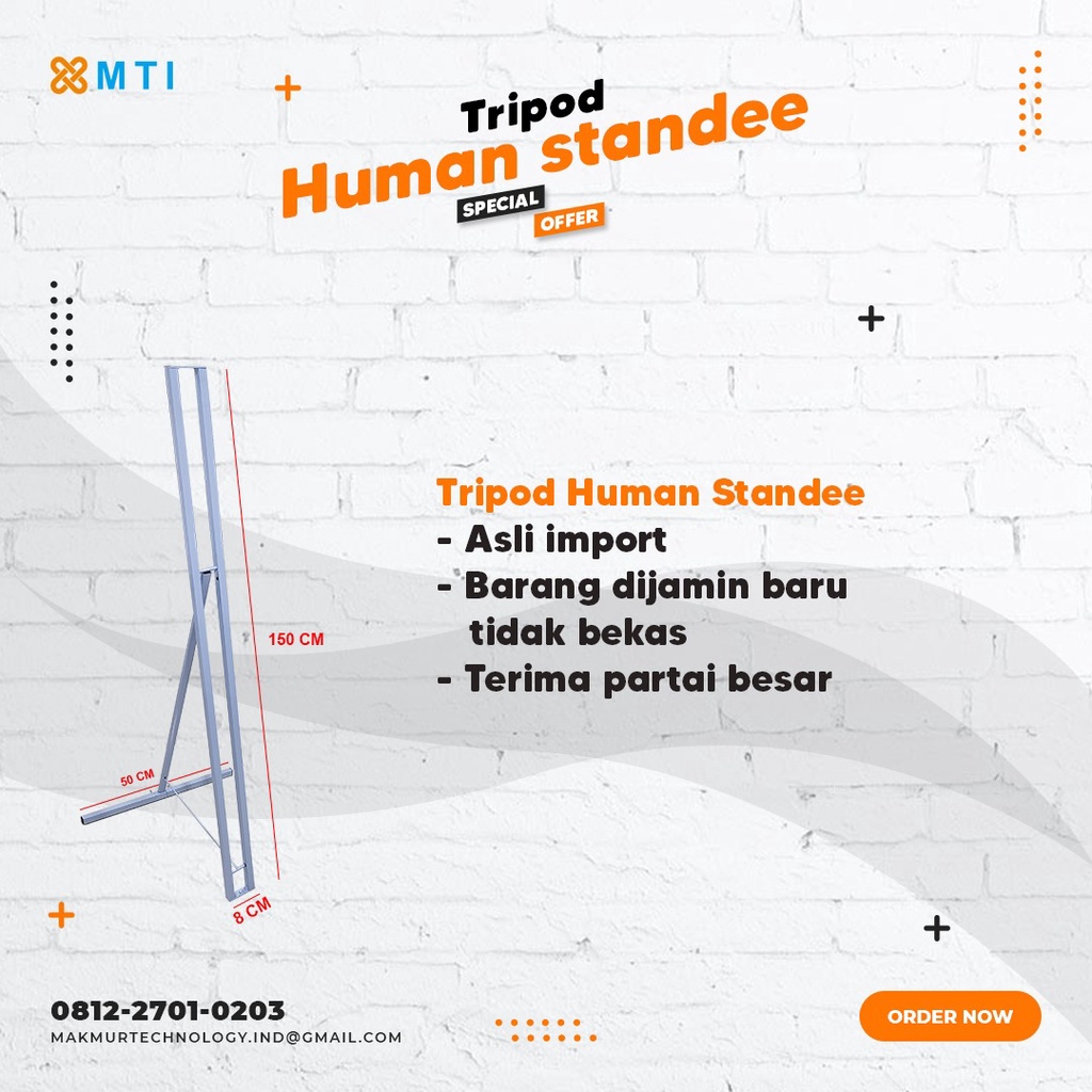 Jual TRIPOD HUMAN STANDEE( HANYA RANGKA )/RANGKA STANDEE | Shopee Indonesia