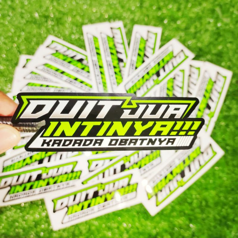Jual stiker kata2 sticker duit jua intinya | Shopee Indonesia