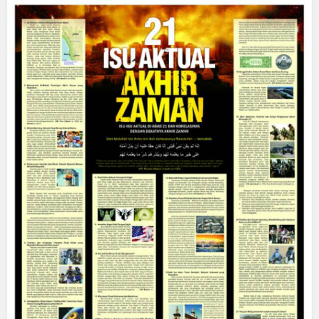 Jual Poster 21 Isu Aktual Akhir Zaman | Shopee Indonesia