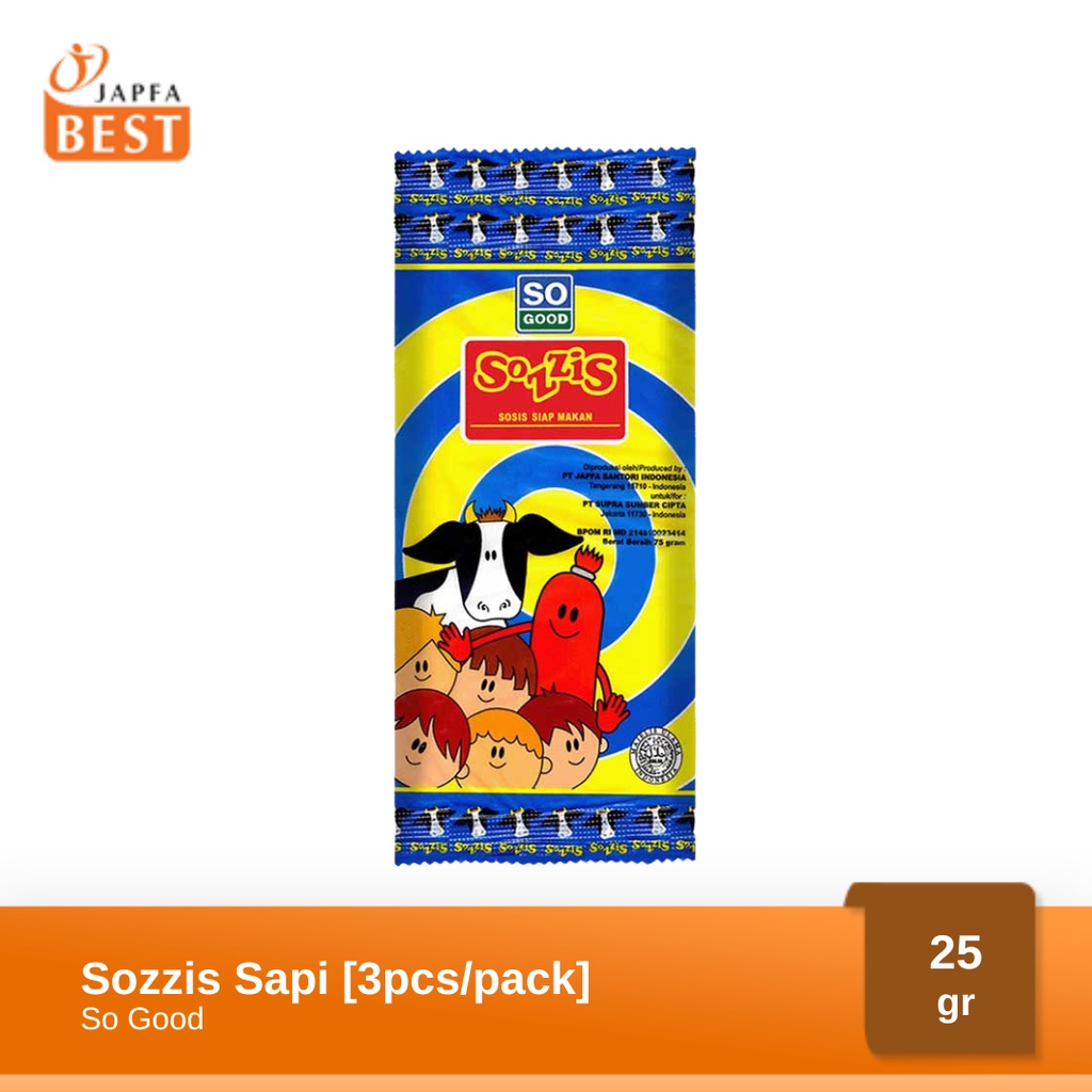 Jual Sozzis Sosis Siap Makan Rasa Sapi So Good 75gr | Shopee Indonesia