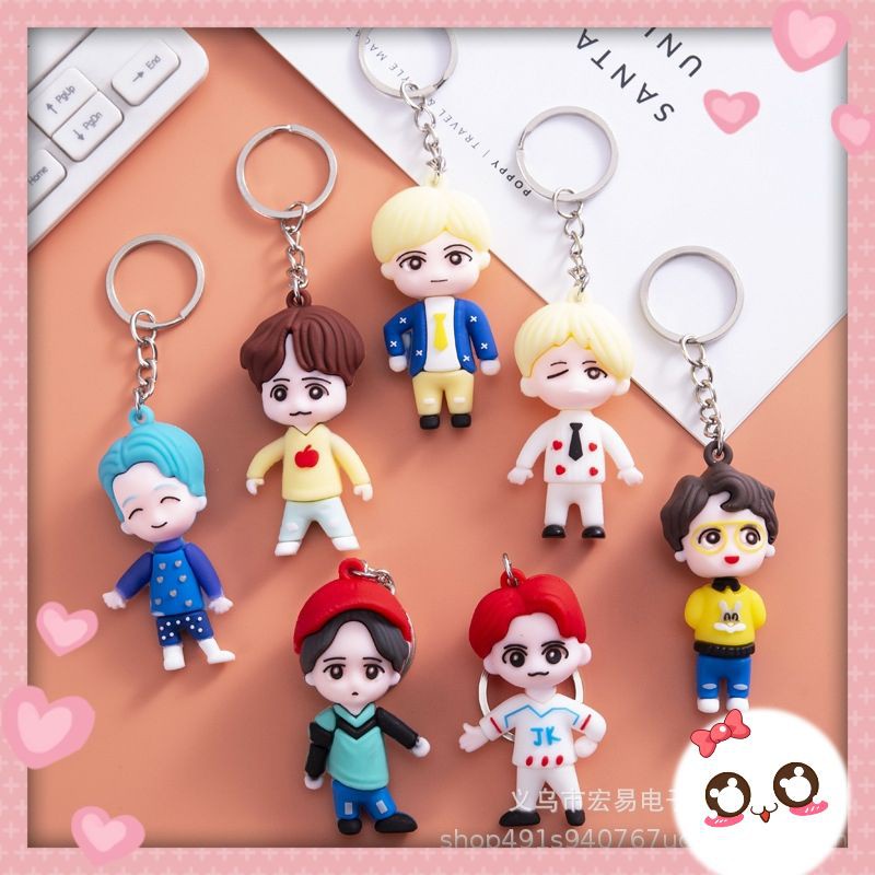 Jual Gantungan Kunci BTS Karakter Orang Tiny Tan/Gantungan Kunci BTS KPOP/Souvenir Gantungan ...
