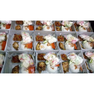 PAKET NASI UDUK KOTAK PLUS AYAM ENAK | Shopee Indonesia