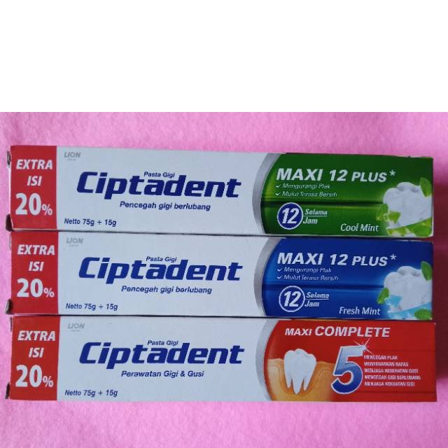 Jual CIPTADENT MAXI COMPLETE PASTA GIGI 75GR | Shopee Indonesia