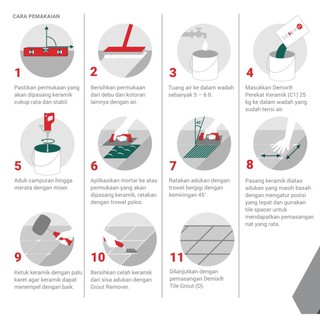 Jual Semen Perekat Keramik Demix C1 / Mortar Demix C1 Lem Keramik (25kg ...