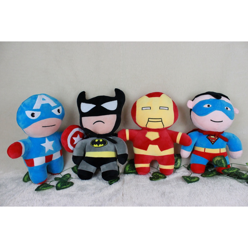 Jual Boneka SuperHero, Batman, IronMan, Capt America, SuperMan Ukuran L ...