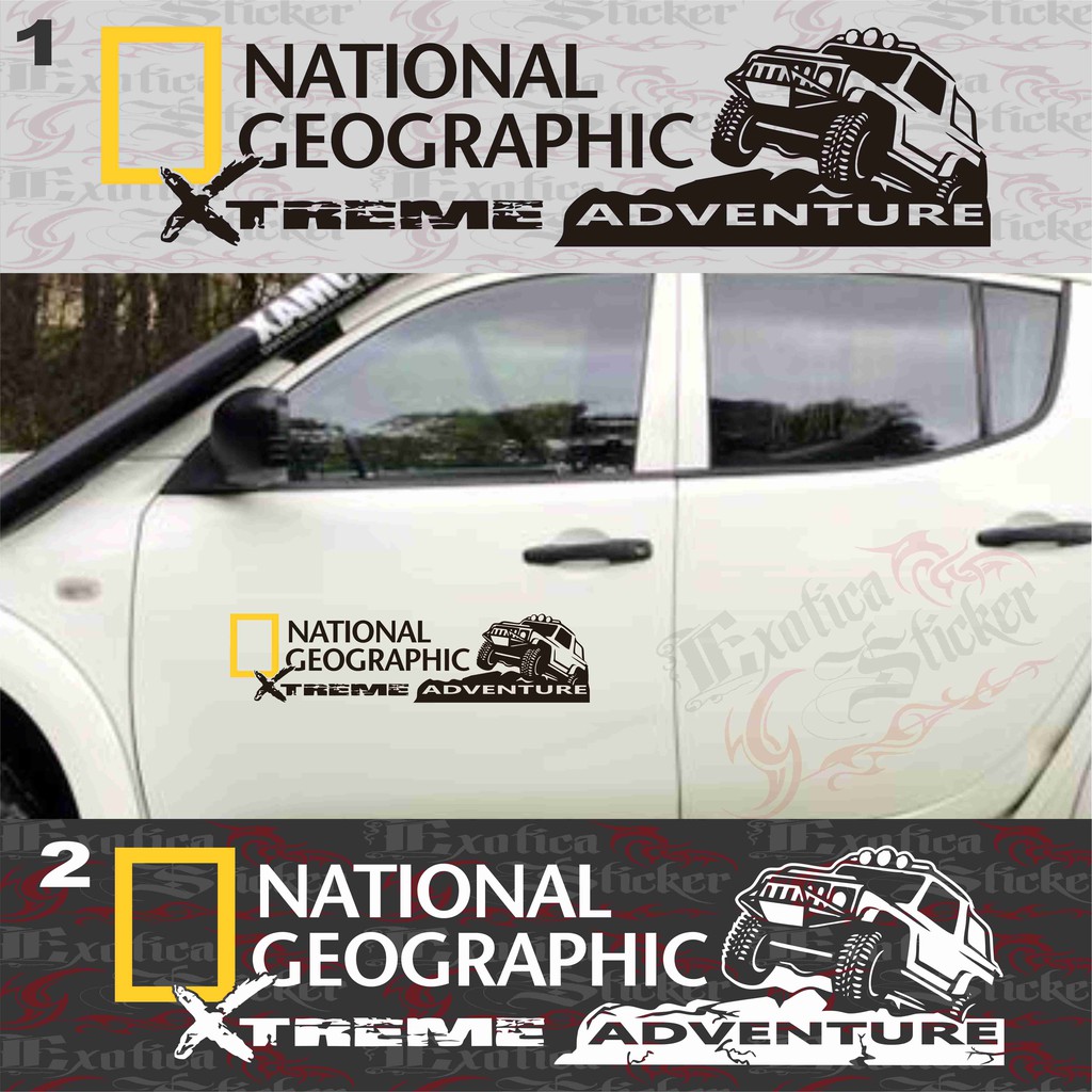Jual stiker national geographic adventure cutting sticker kaca mobil ...